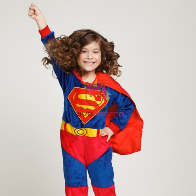 Pyjama Déguisement Superman Onesie pour enfants Halloween Tenue ...
